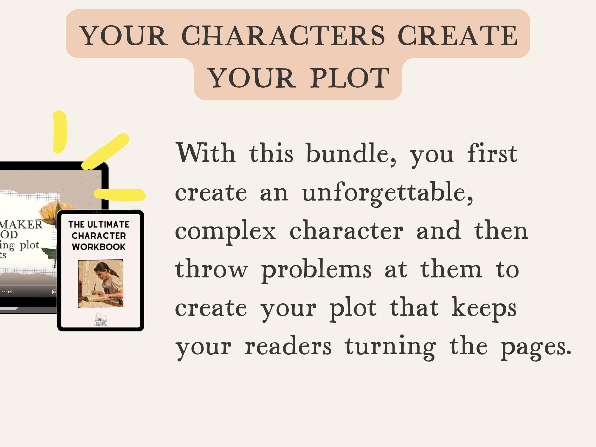 Character Creation and Story Plotting Bundle, Interactive & Printable ...