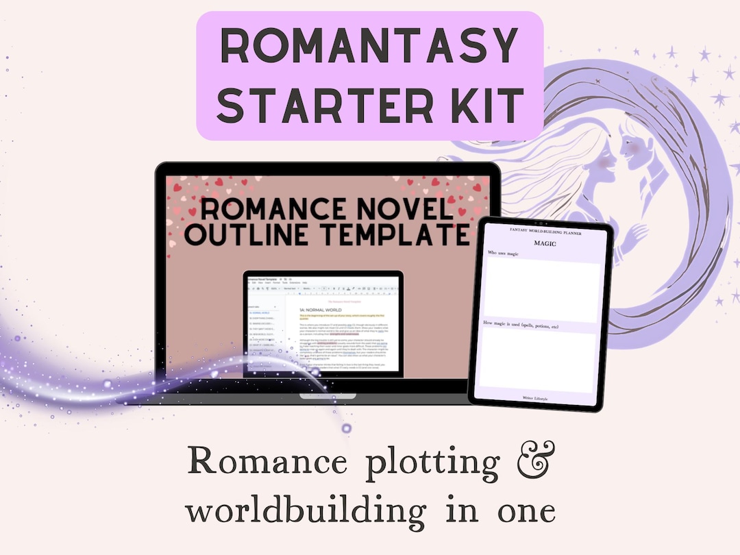 Romantasy Starter Kit With Romance Novel Template and Fantasy ...