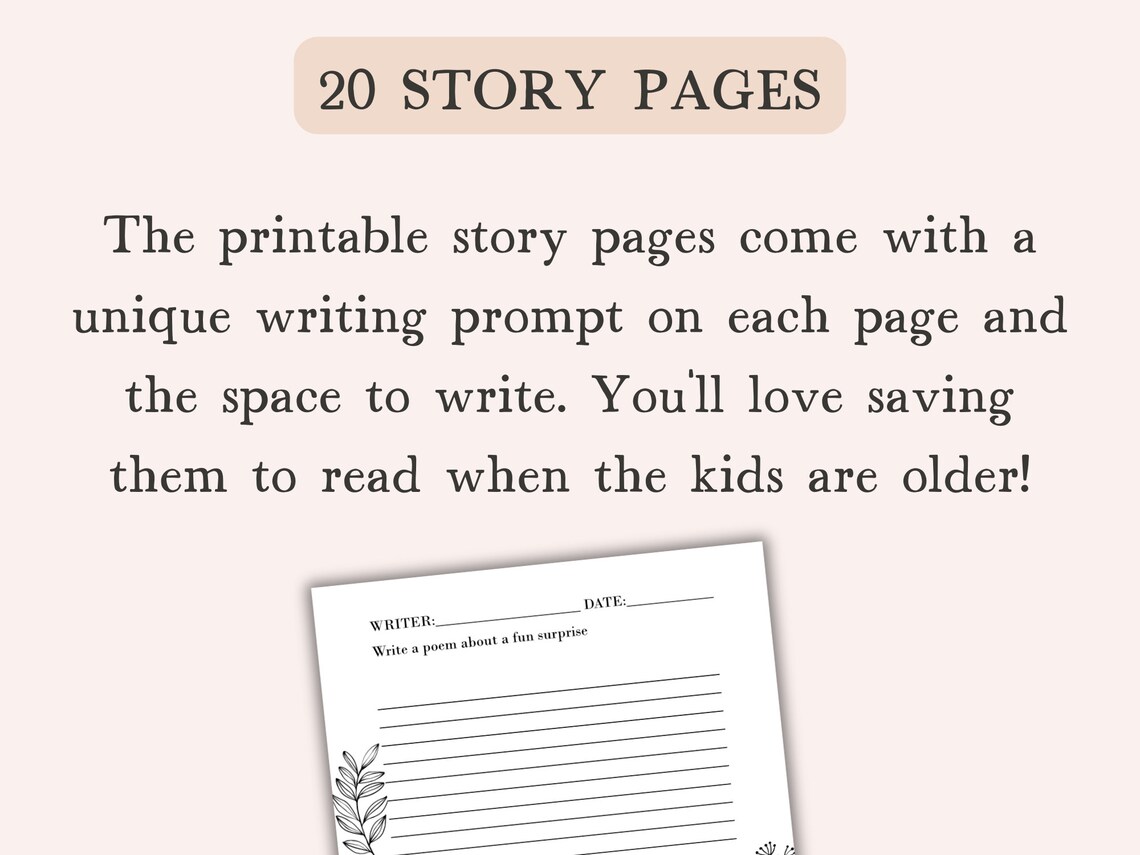 Writing Prompts Bundle for Kids, Fun Story Ideas for Young Writers ...