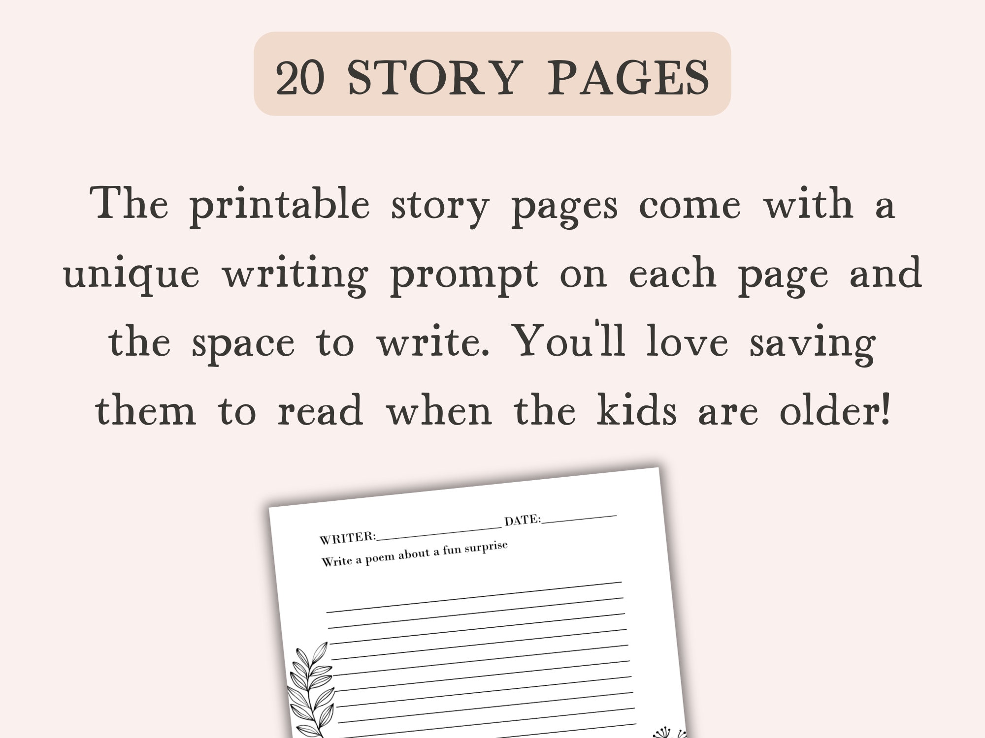 Writing Prompts Bundle for Kids, Fun Story Ideas for Young Writers ...