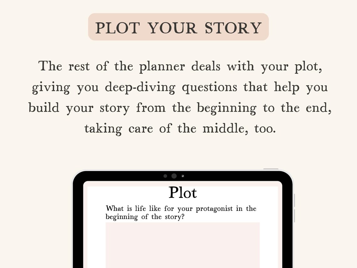 Novel Planner for Writers, Digital Plot Planning for Authors, Interactive Story Workbook, Book ...