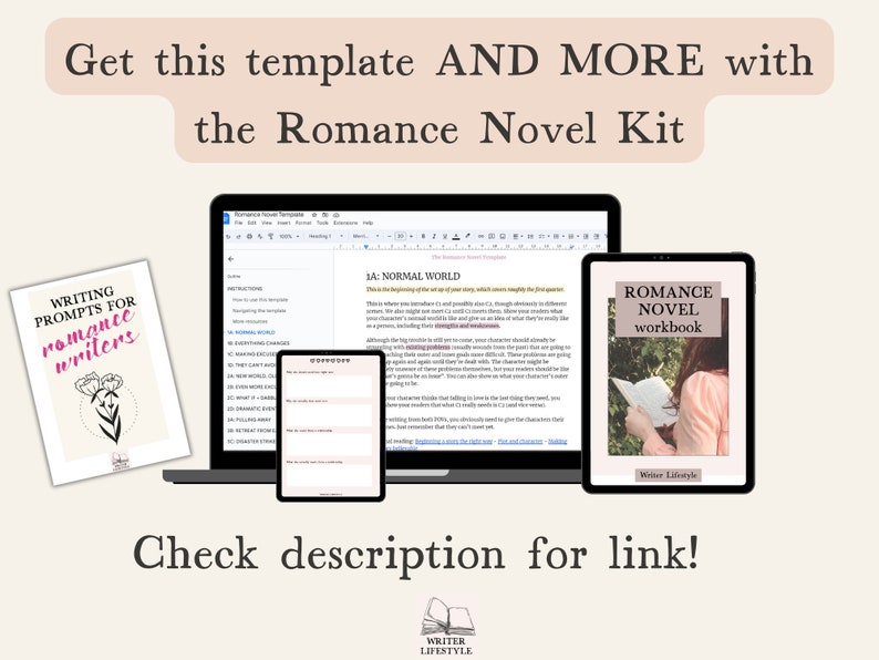 Romance Novel Outline Template for Google Docs - Etsy