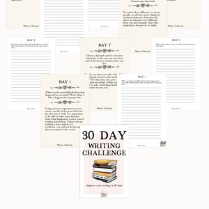 30 Day Writing Challenge With Workbook Daily Creative Writing - Etsy UK