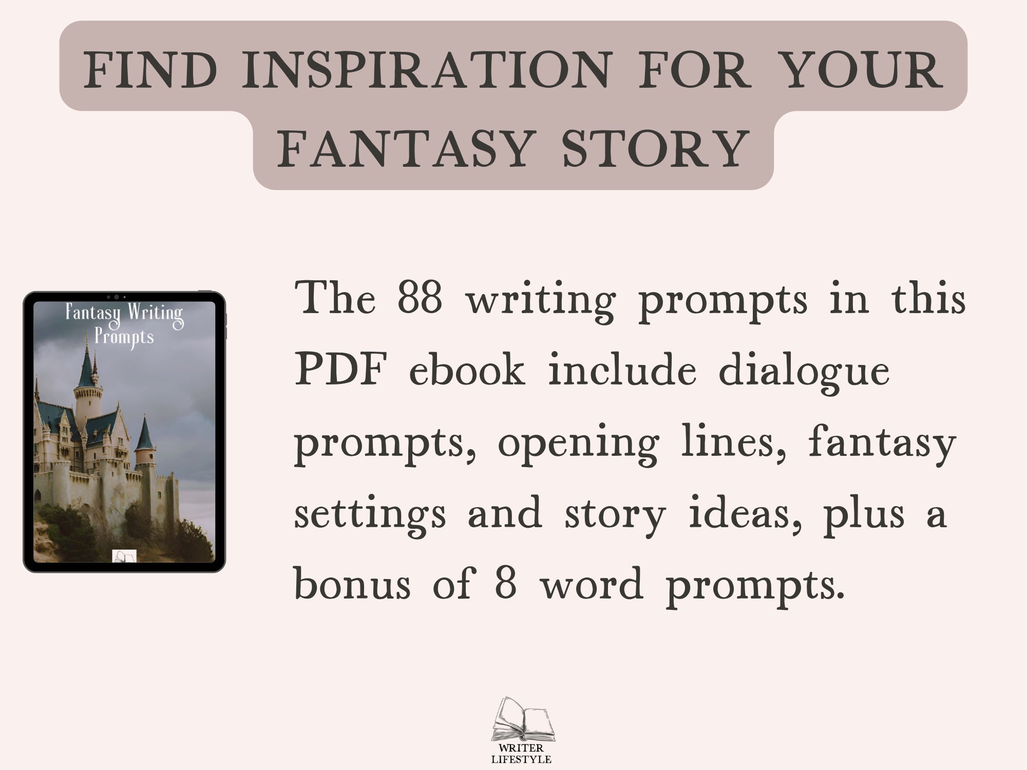 Fantasy Novel Kit: Fantasy Writing Prompts, Worldbuilding Planner and ...