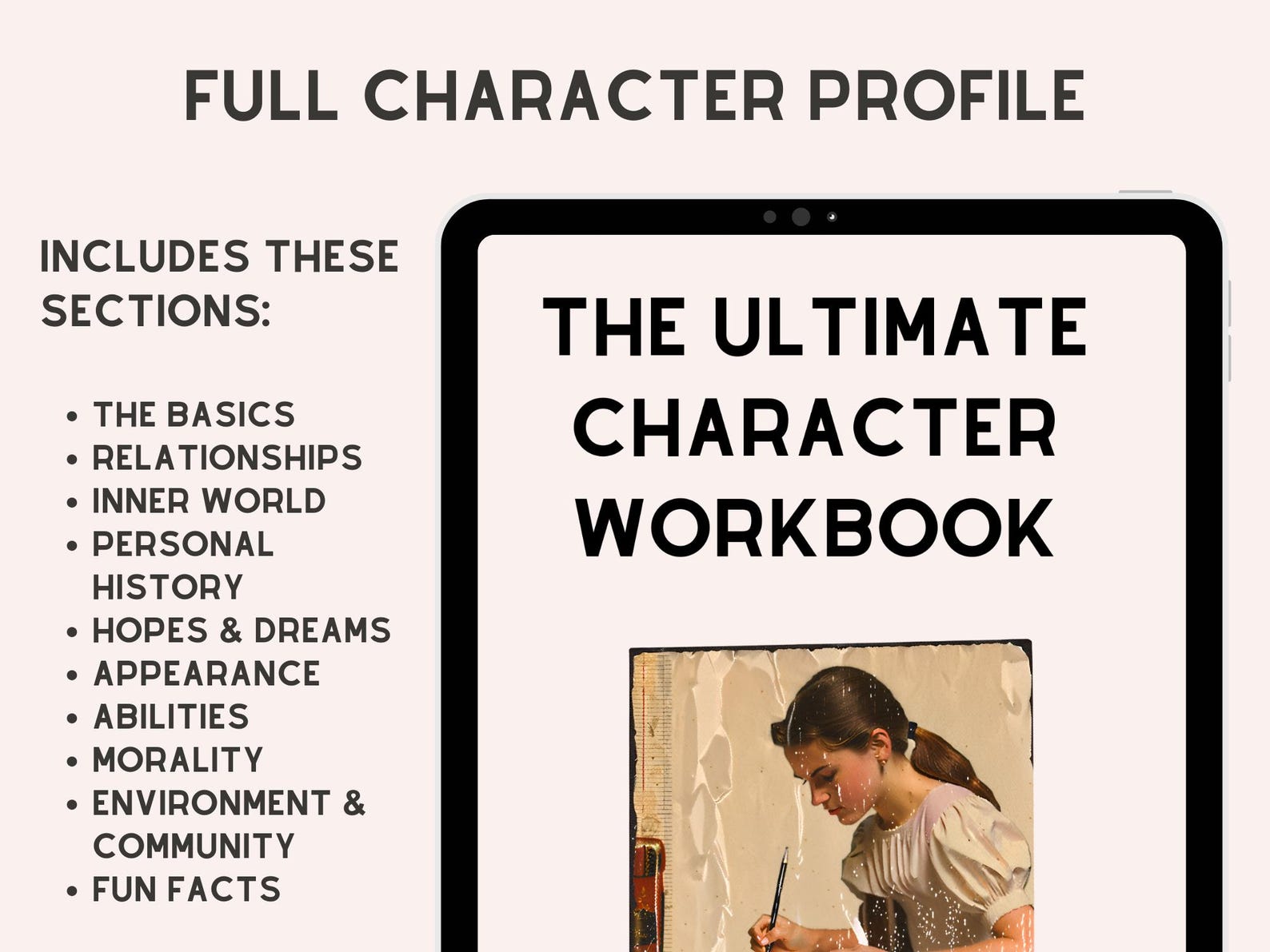 Character Creation Workbook and Writing Prompts for Creativity (PDF ...