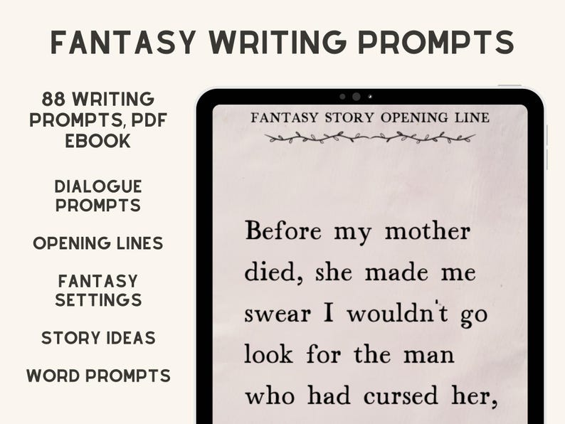 Fantasy Romance Writing Bundle: Templates, Workbooks & Story Ideas - Etsy
