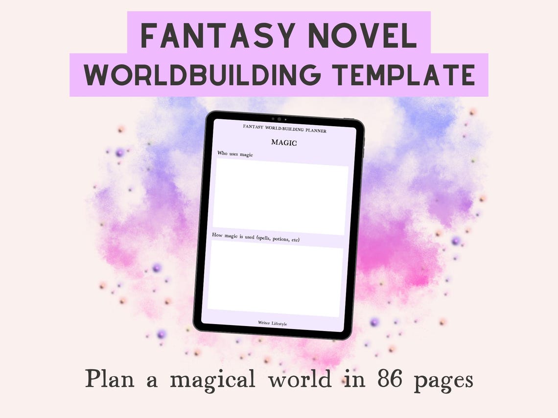 Fantasy Worldbuilding Planner, Interactive Workbook for Writers, World ...