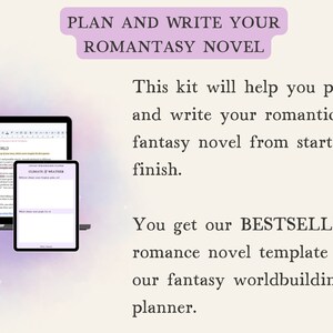 Romantasy Starter Kit With Romance Novel Template and Fantasy ...