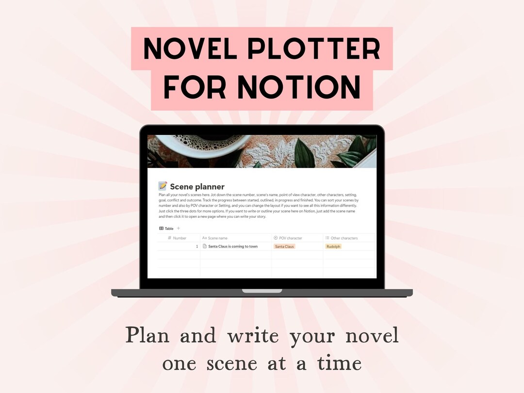 Novel Scene Planner Notion Template, Chapter Outline - Etsy
