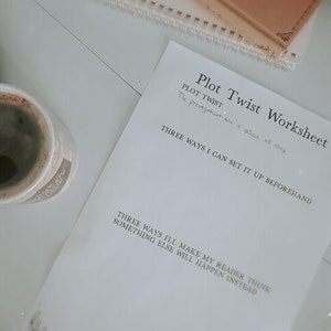 Plot Twist Worksheet, Novel Plotting Planner Printable, Plot Template ...