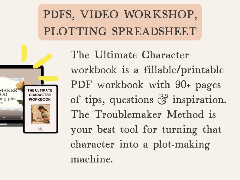 Character Creation and Story Plotting Bundle, Interactive & Printable ...