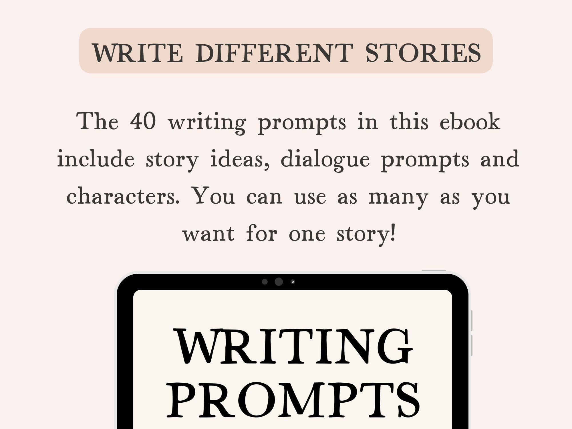 Writing Prompts for Kids Ebook, 40 Fun and Unique Story Prompts ...