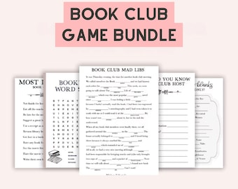 Book Bingo Game, 50 Book Bingo Cards, Book Club Activities, Girls Night ...