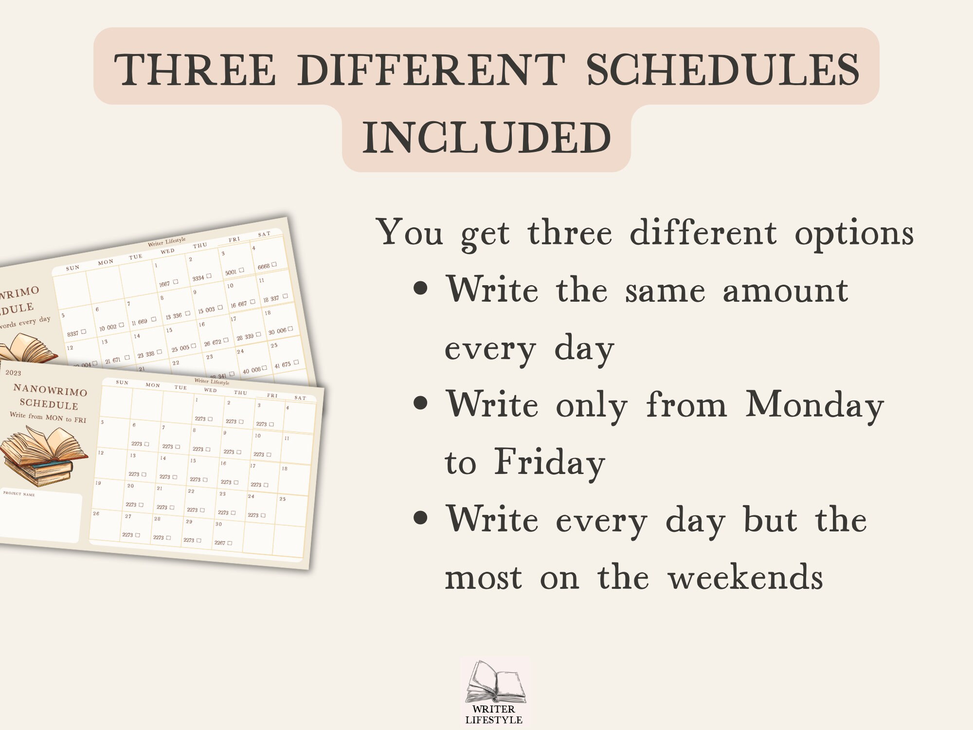 Nanowrimo Schedule Printable November 2023 Calendar With Word - Etsy ...