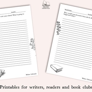 Writing Prompts for Kids PDF, Printable Story Pages for Middle School ...