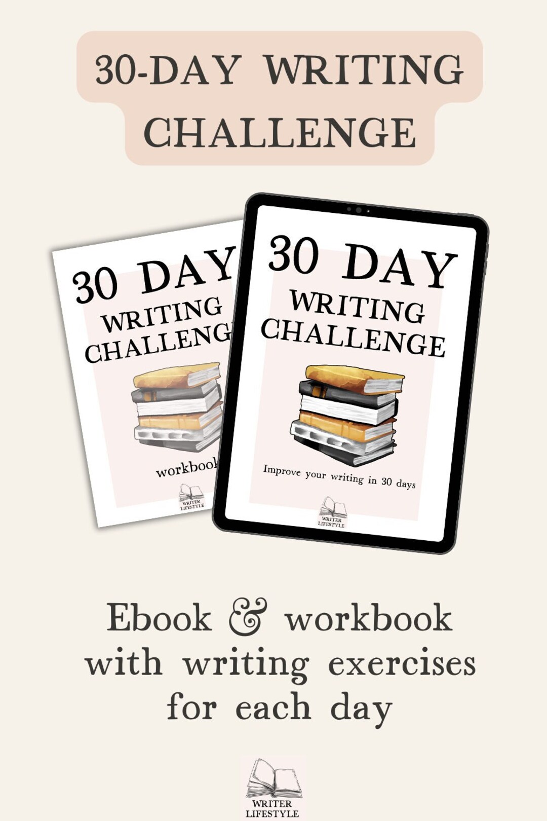 30 Day Writing Challenge With Workbook, Daily Creative Writing Prompts ...