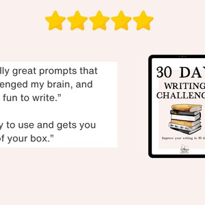 30 Day Writing Challenge With Workbook, Daily Creative Writing Prompts ...