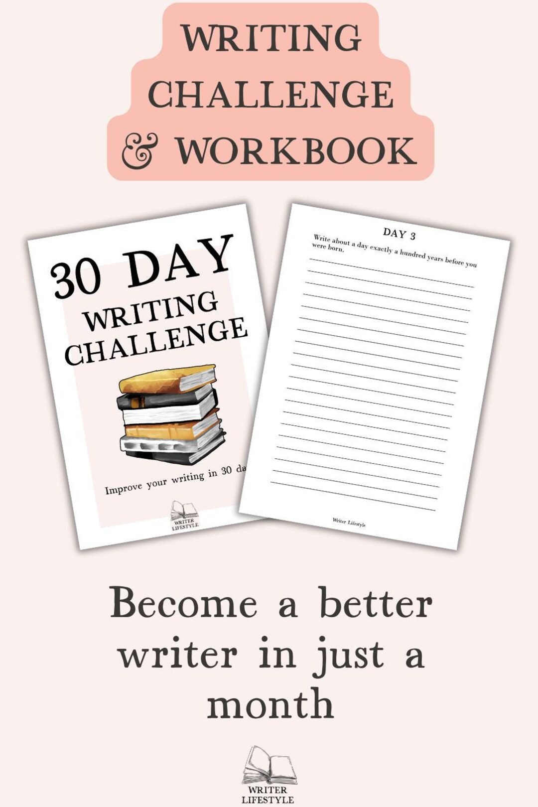 Creative Writing Challenge With Workbook, Daily Writing Exercises PDF ...