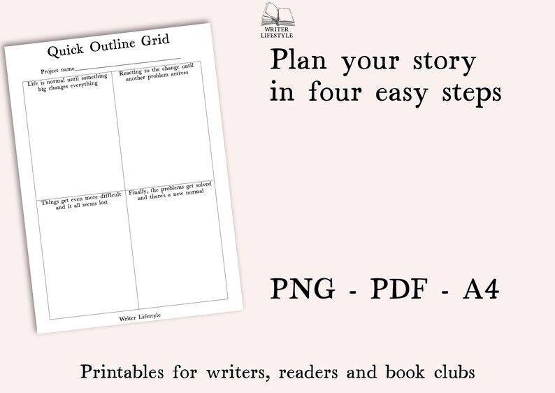 Story Writing Template for Authors Writer Printables for - Etsy
