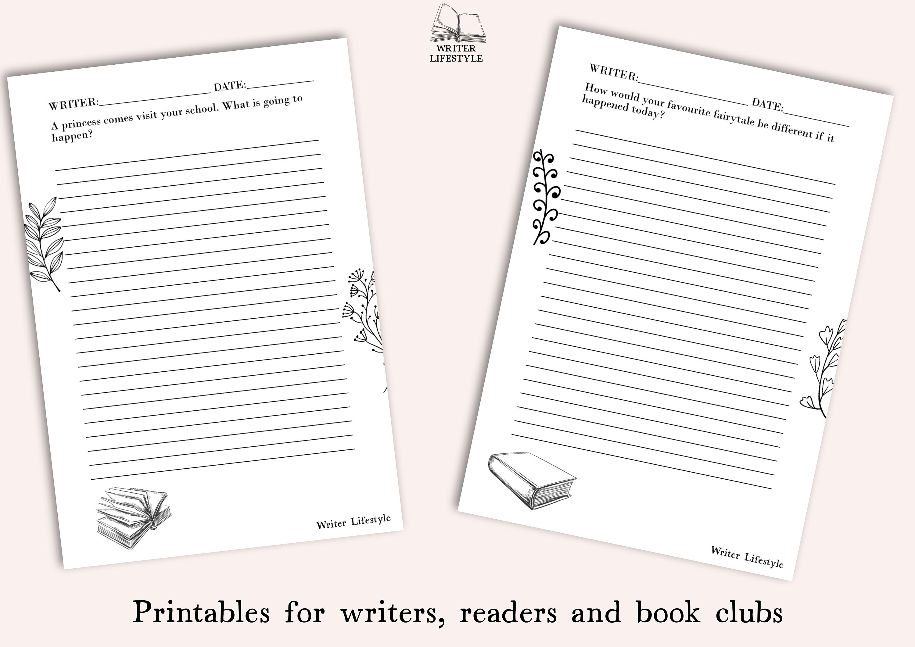 Writing Prompts Bundle for Kids, Fun Story Ideas for Young Writers ...