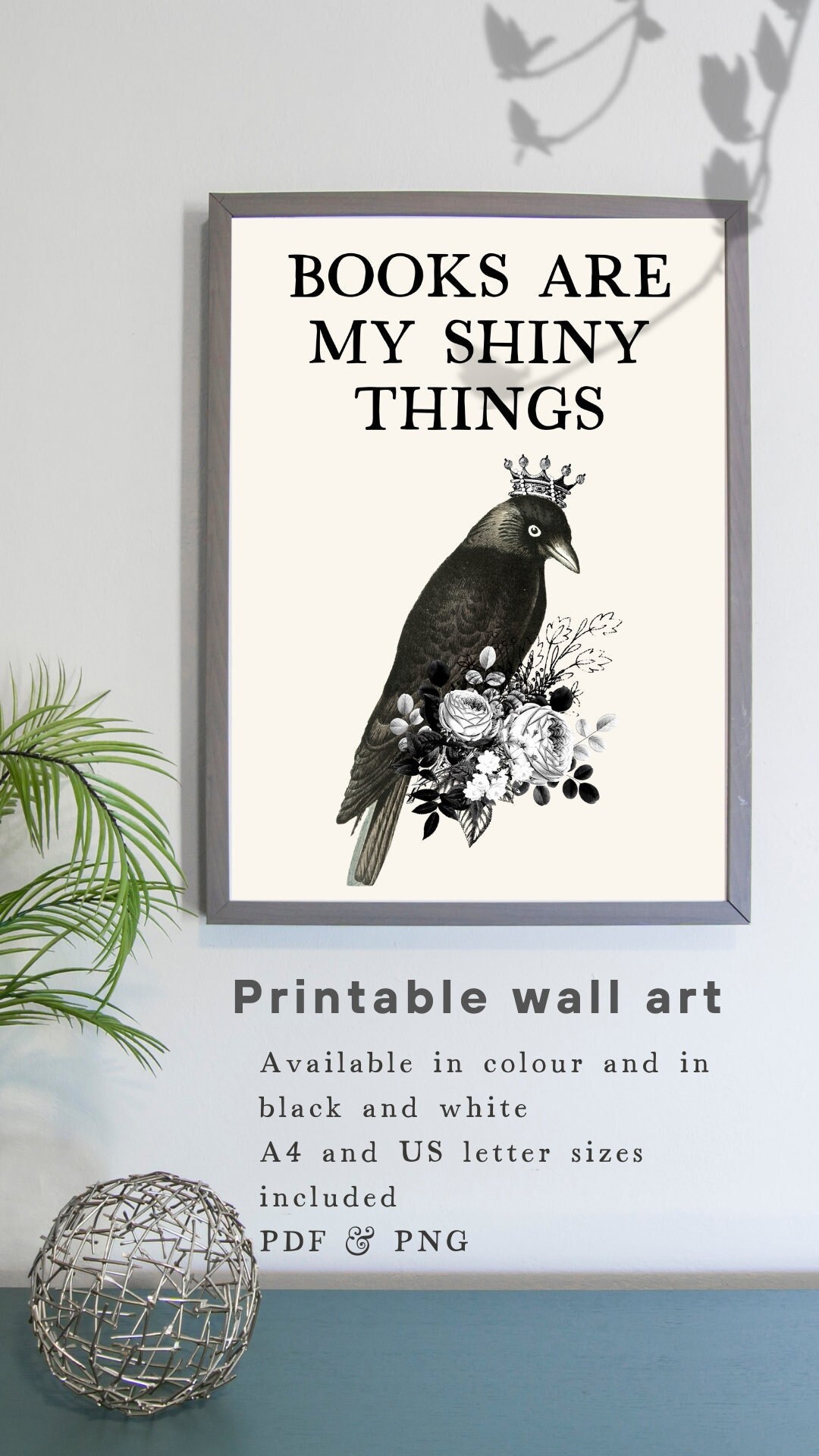 Printable Wall Art for Book Lovers Digital Download Wall Art - Etsy
