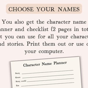 Best Character Names for Your Book, Video Workshop and Checklist for ...