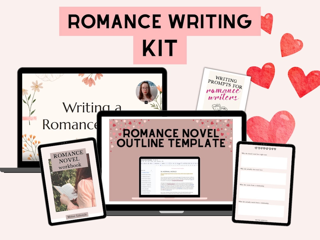 Romance Writing Kit With Plot Outline Template, Video Course, Workbooks ...