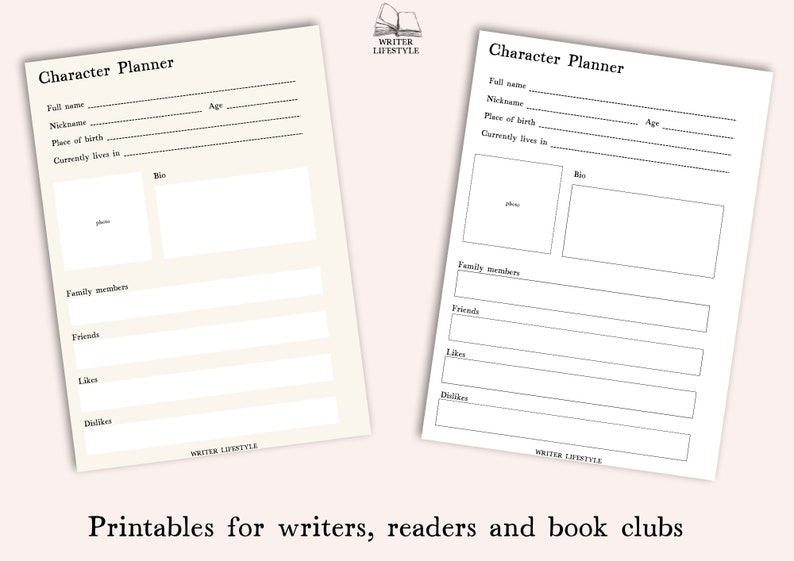Character Creation Worksheet, Creative Writing Worksheets for Authors ...