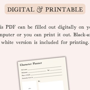 Character Creation Worksheet, Creative Writing Worksheets for Authors ...