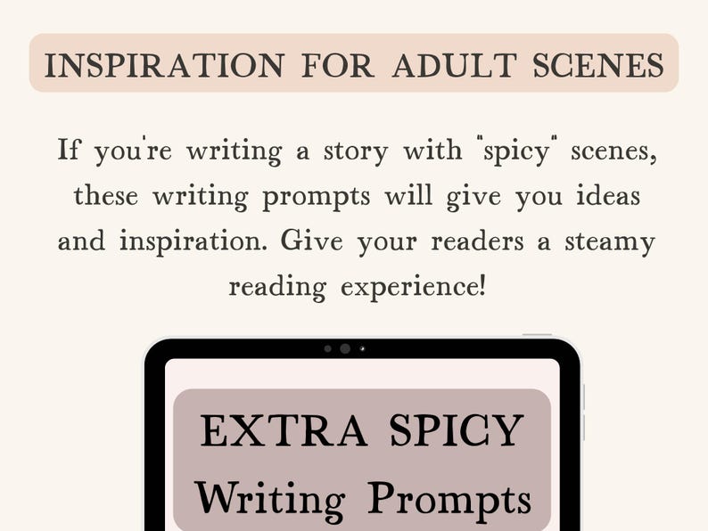 Spicy Writing Prompts for Smut and Erotica, Adult Story Starters, Dirty ...