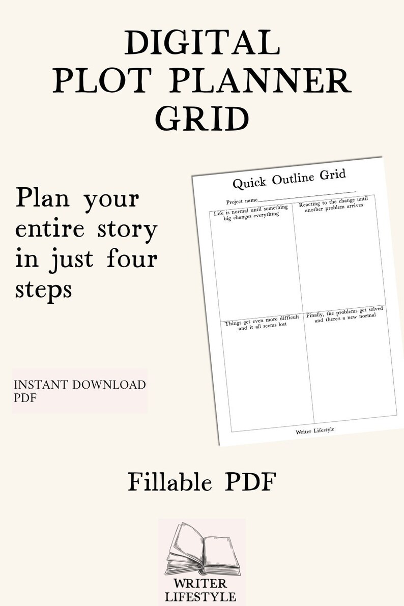 Story Outline Planner Sheet Digital Plot Planning Worksheet - Etsy UK