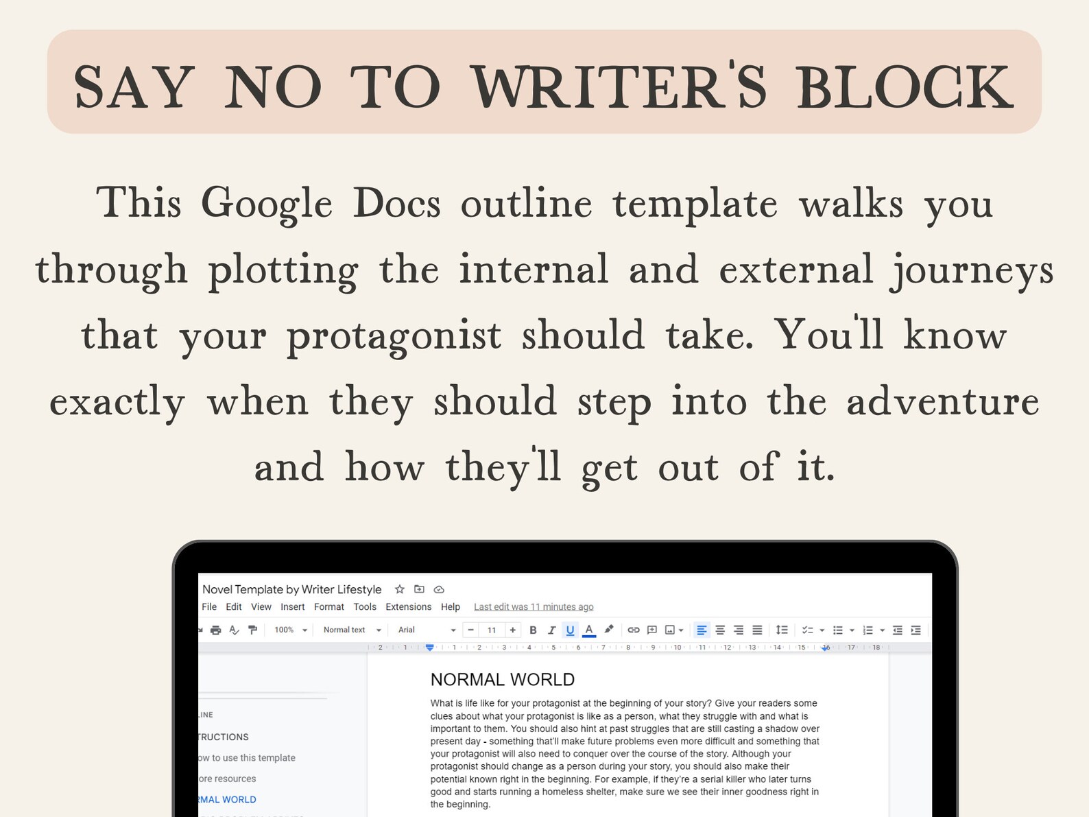 Writing a Book Outline Template for Google Docs, How to Write a Novel ...