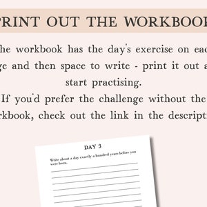 30 Day Writing Challenge With Workbook, Daily Creative Writing Prompts ...