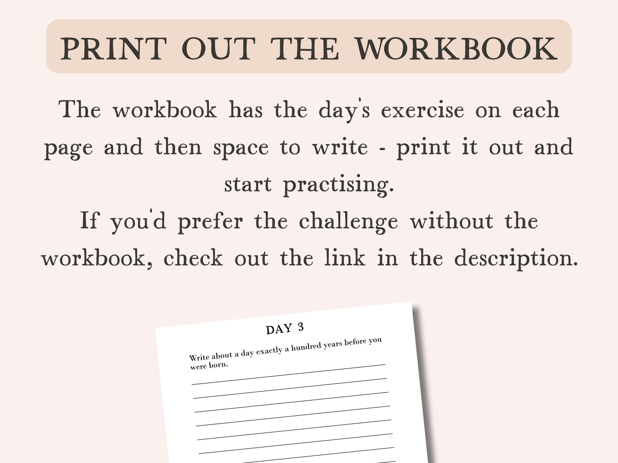 30 Day Writing Challenge With Workbook, Daily Creative Writing Prompts ...
