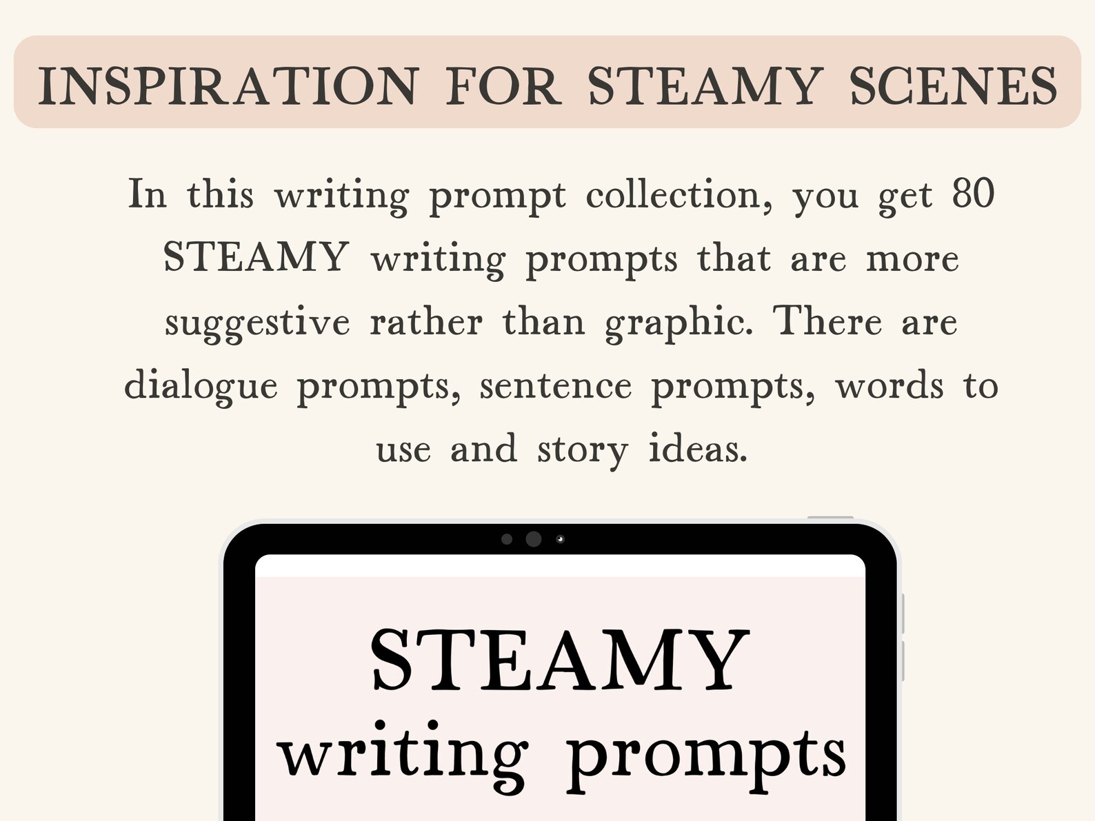 Smutty Romance Bundle, Steamy and Extra Spicy Writing Prompts PDF ...