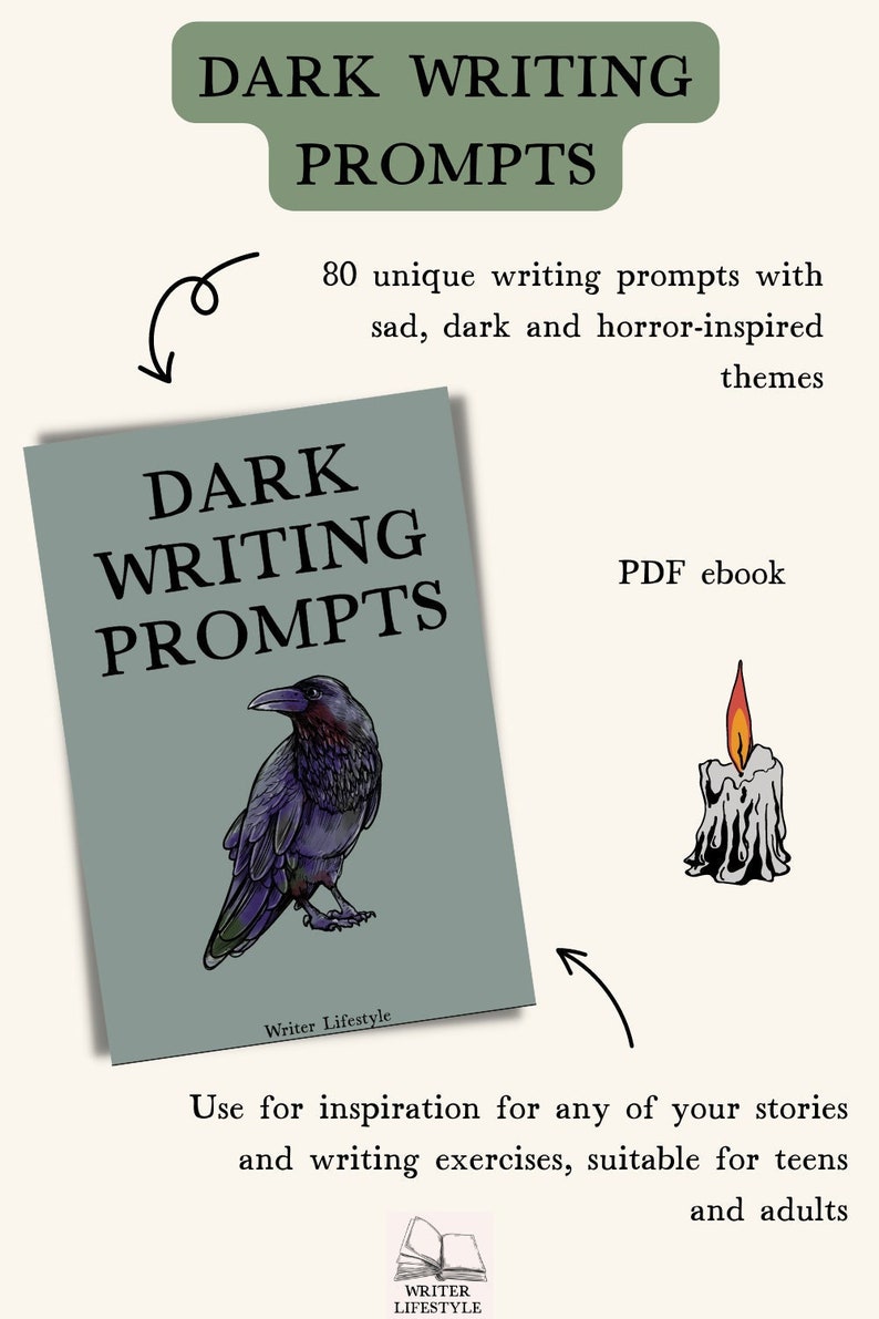 Dark Writing Prompts Ebook Creative Writing Inspiration for - Etsy UK