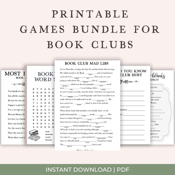 Book Club - Etsy