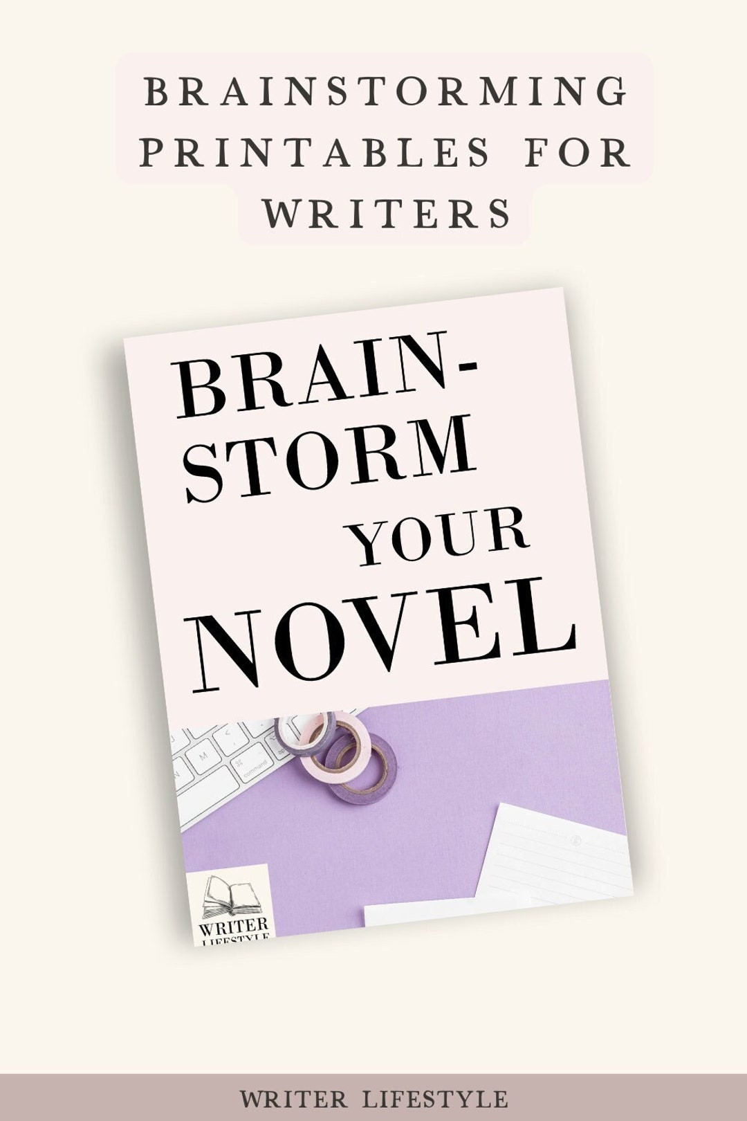 Brainstorming Printables for Writers, Novel Planner Worksheets ...