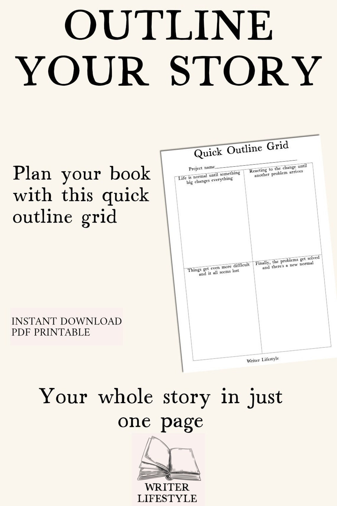 Story Writing Template for Authors Writer Printables for - Etsy