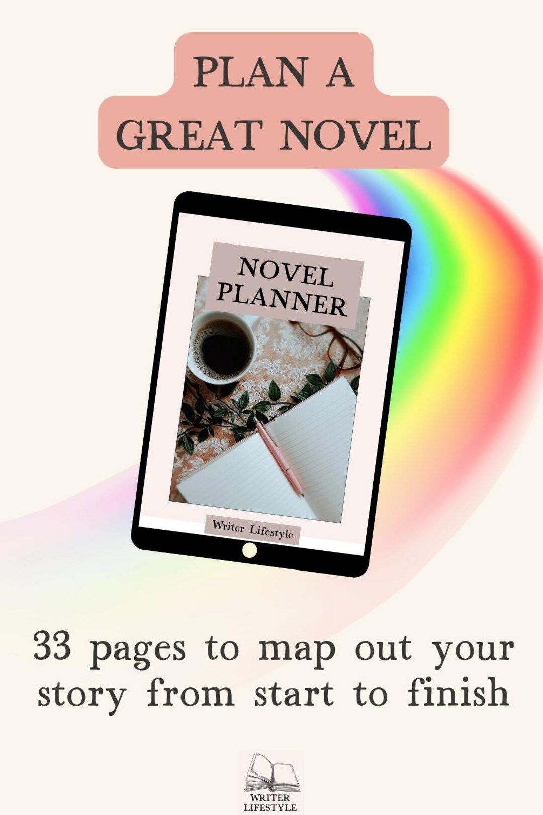 Novel Planner for Authors, Interactive Workbook for Writing a Book ...