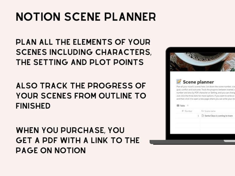 Novel Outline Scene Planner - Notion Page - Etsy