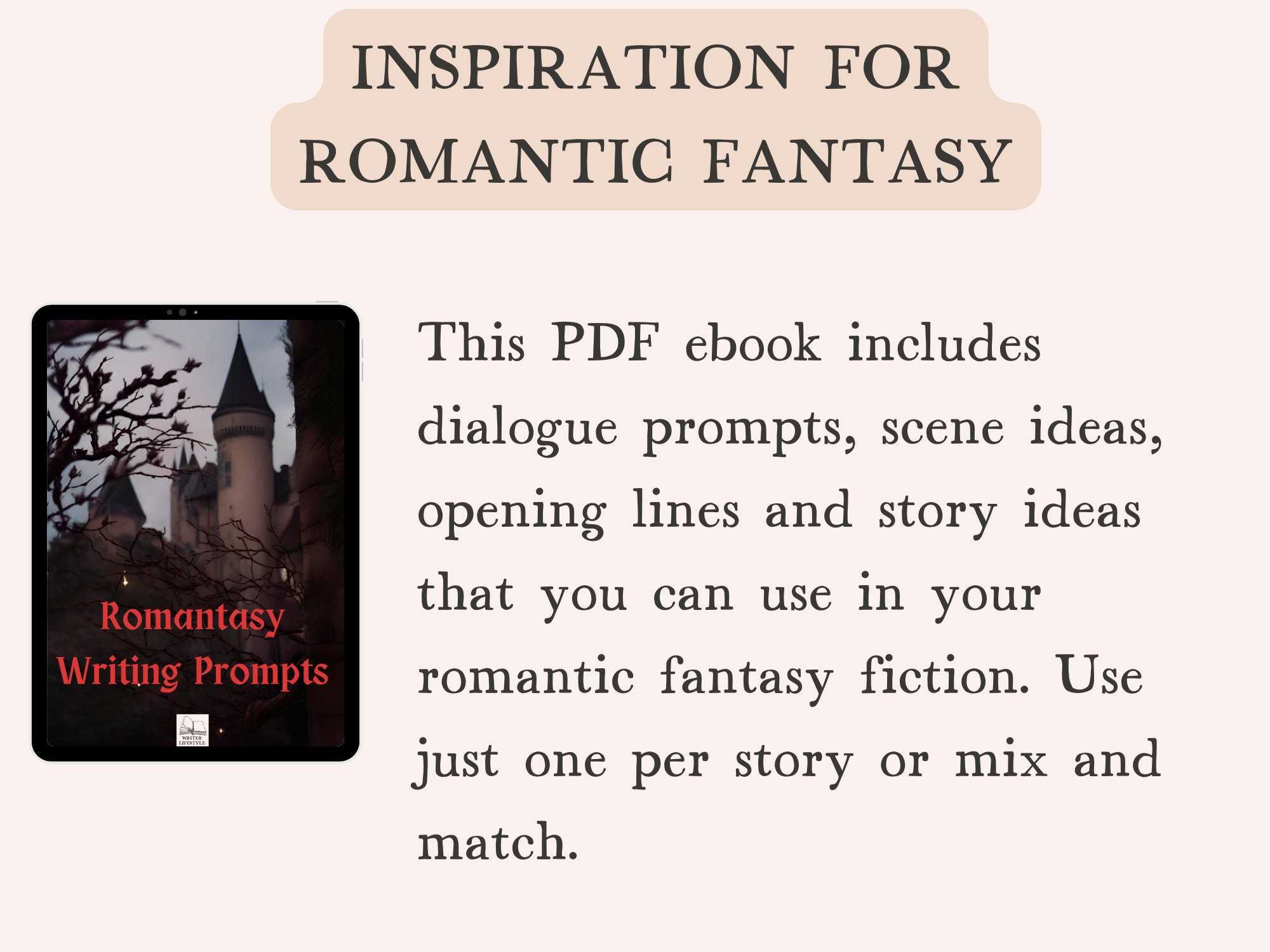 Romantasy Writing Prompts, Story Starters for Romantic Fantasy Fiction ...