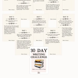 30 Day Writing Challenge With Daily Creative Writing Prompts, Book ...