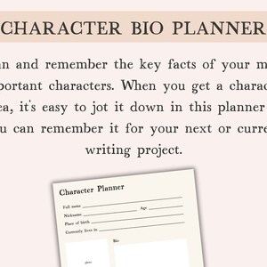 Character Creation Worksheet, Creative Writing Worksheets for Authors ...