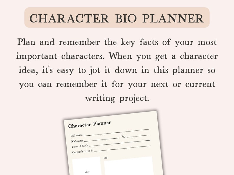 Character Creation Worksheet, Creative Writing Worksheets for Authors ...