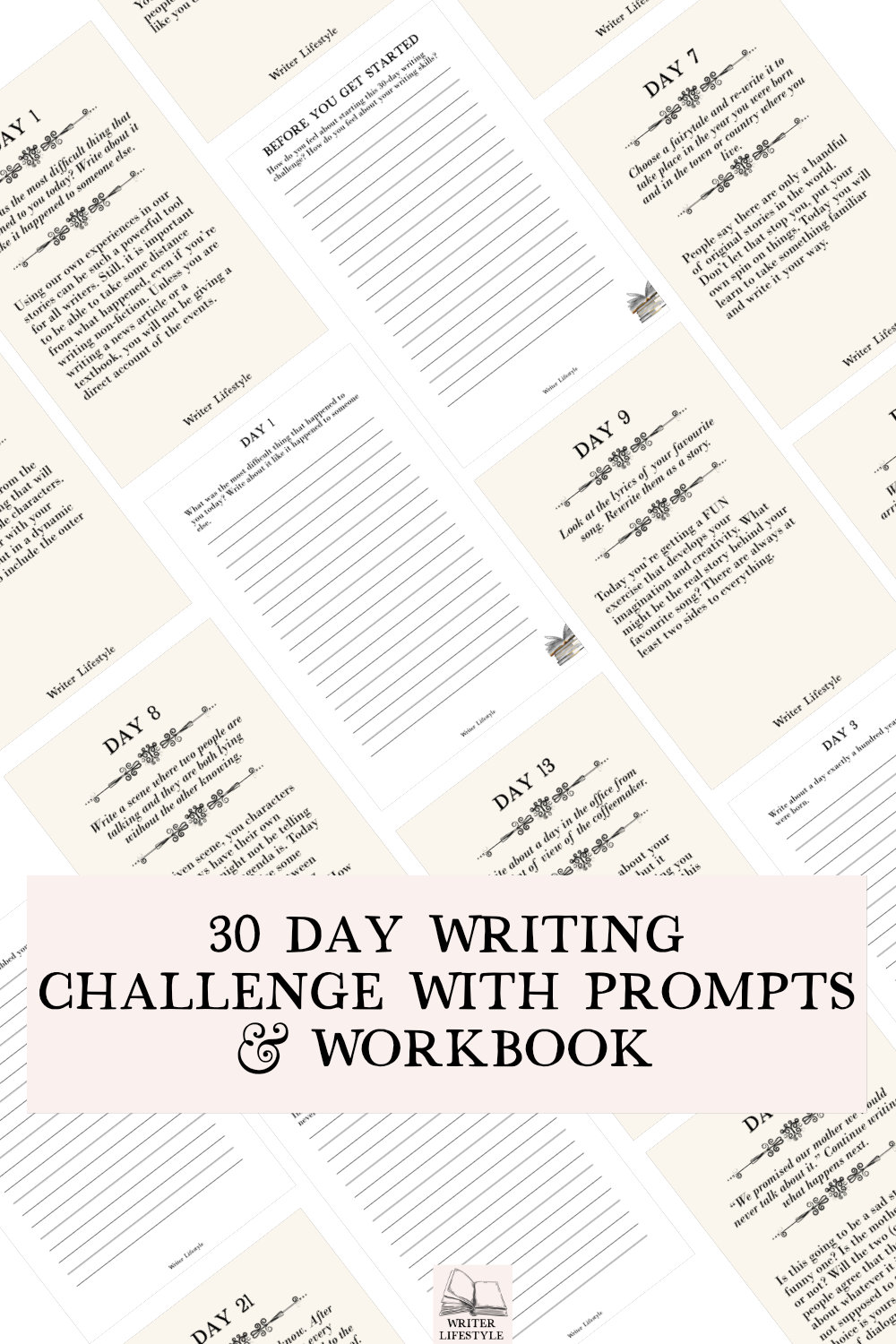 30 Day Writing Challenge With Workbook Daily Creative Writing - Etsy UK