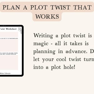 Plot Twist Worksheet, Novel Plotting Planner Printable, Plot Template ...