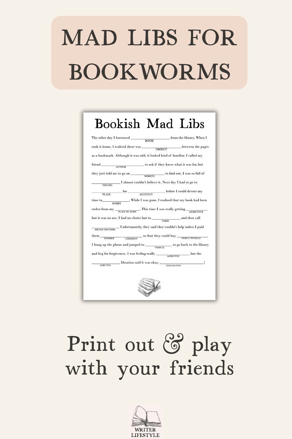 Mad Libs Imprimibles Para Adultos Coloring – Bobbie Goods