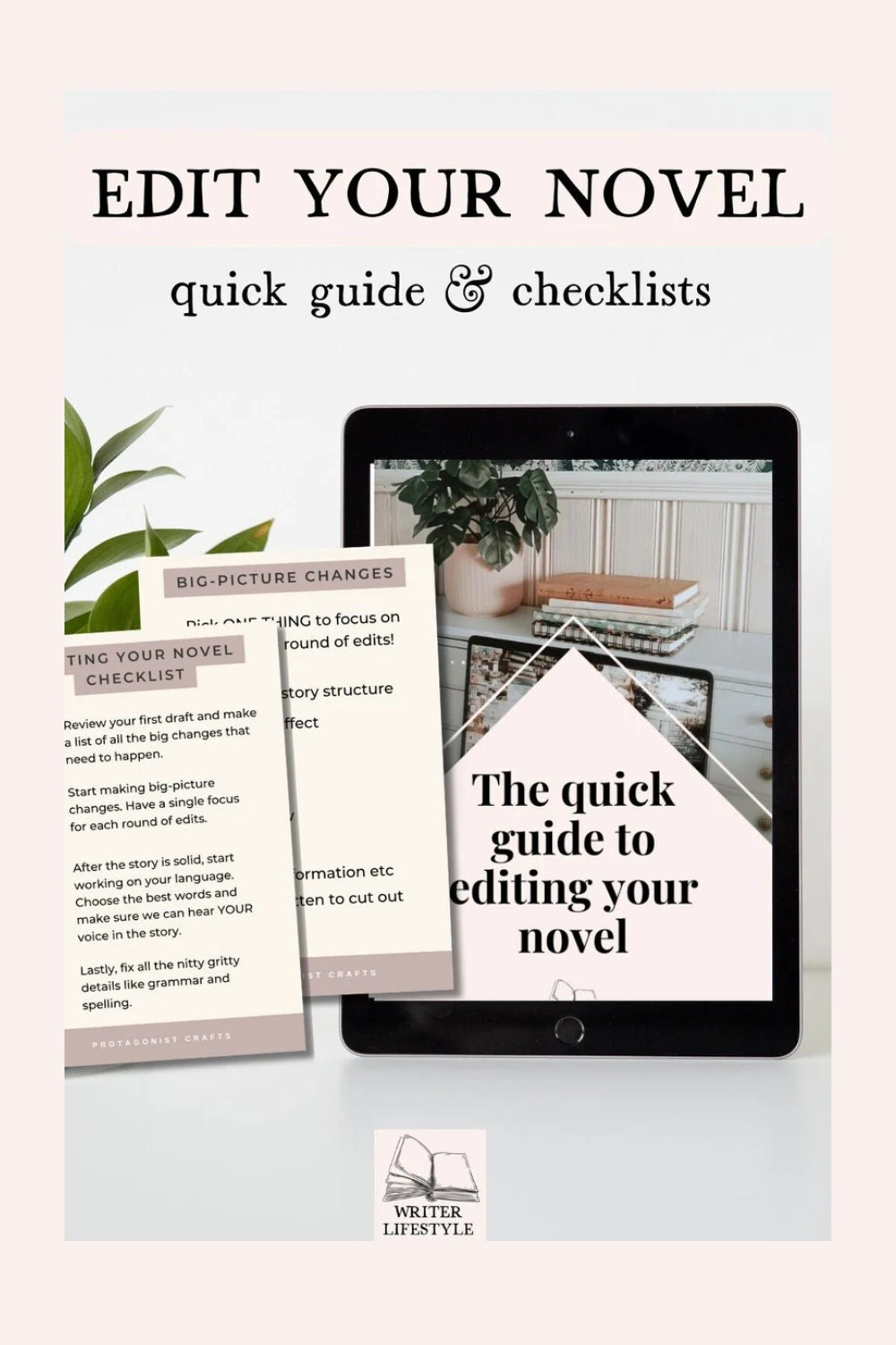 Quick Guide to Editing Your Novel, Ebook and Cheat Sheets for Writers ...