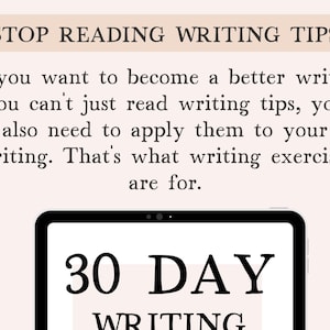 30 Day Writing Challenge With Daily Creative Writing Prompts, Book ...